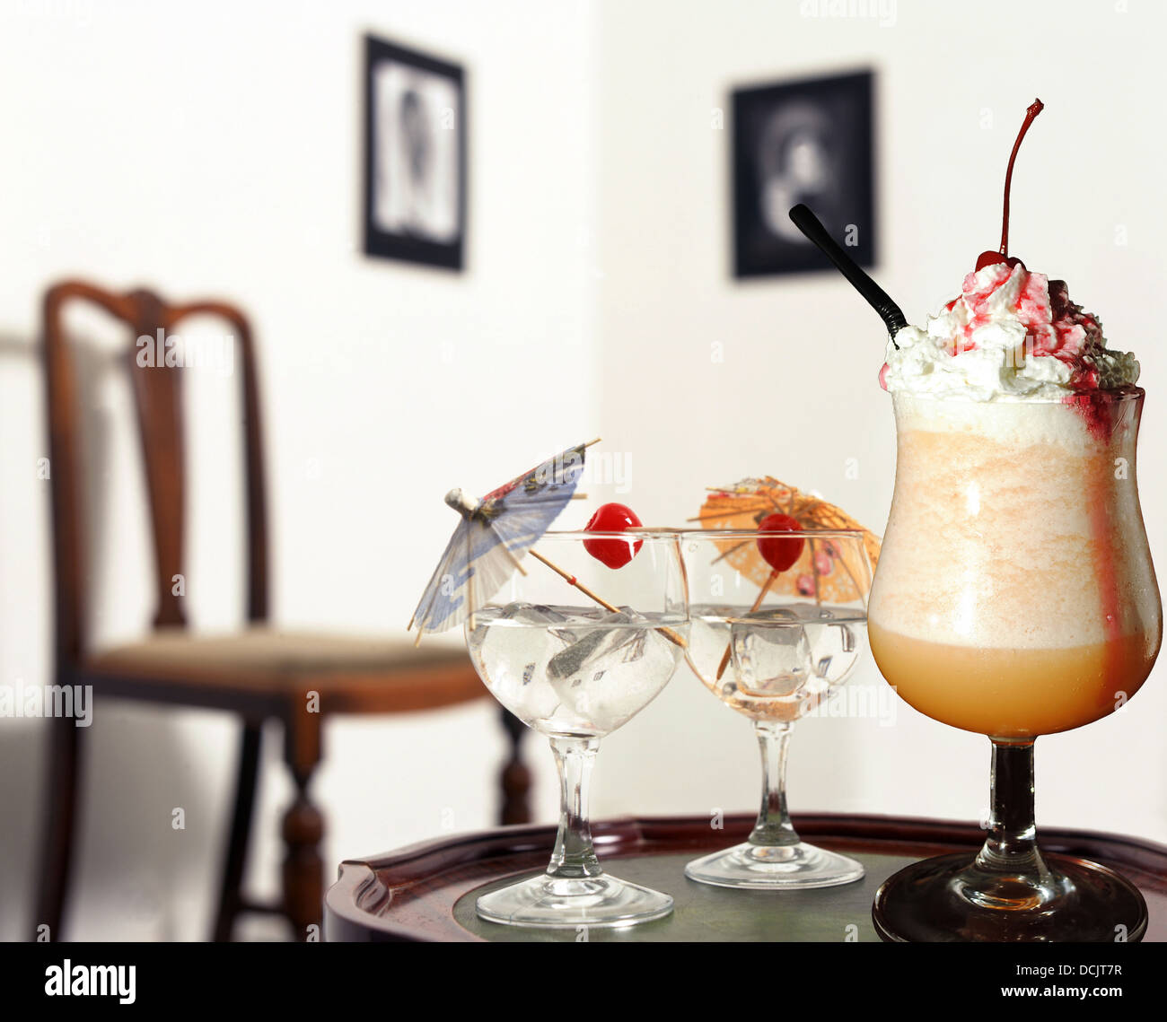 Fruit Smoothie cocktail Stock Photo - Alamy