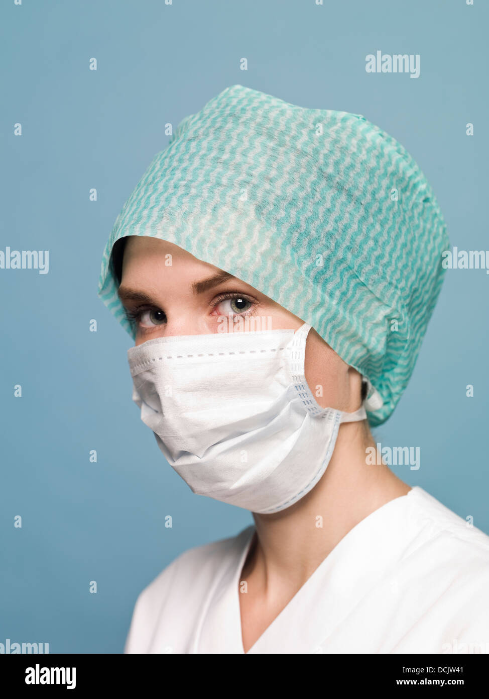 Nurse with surgical mask Stock Photo - Alamy