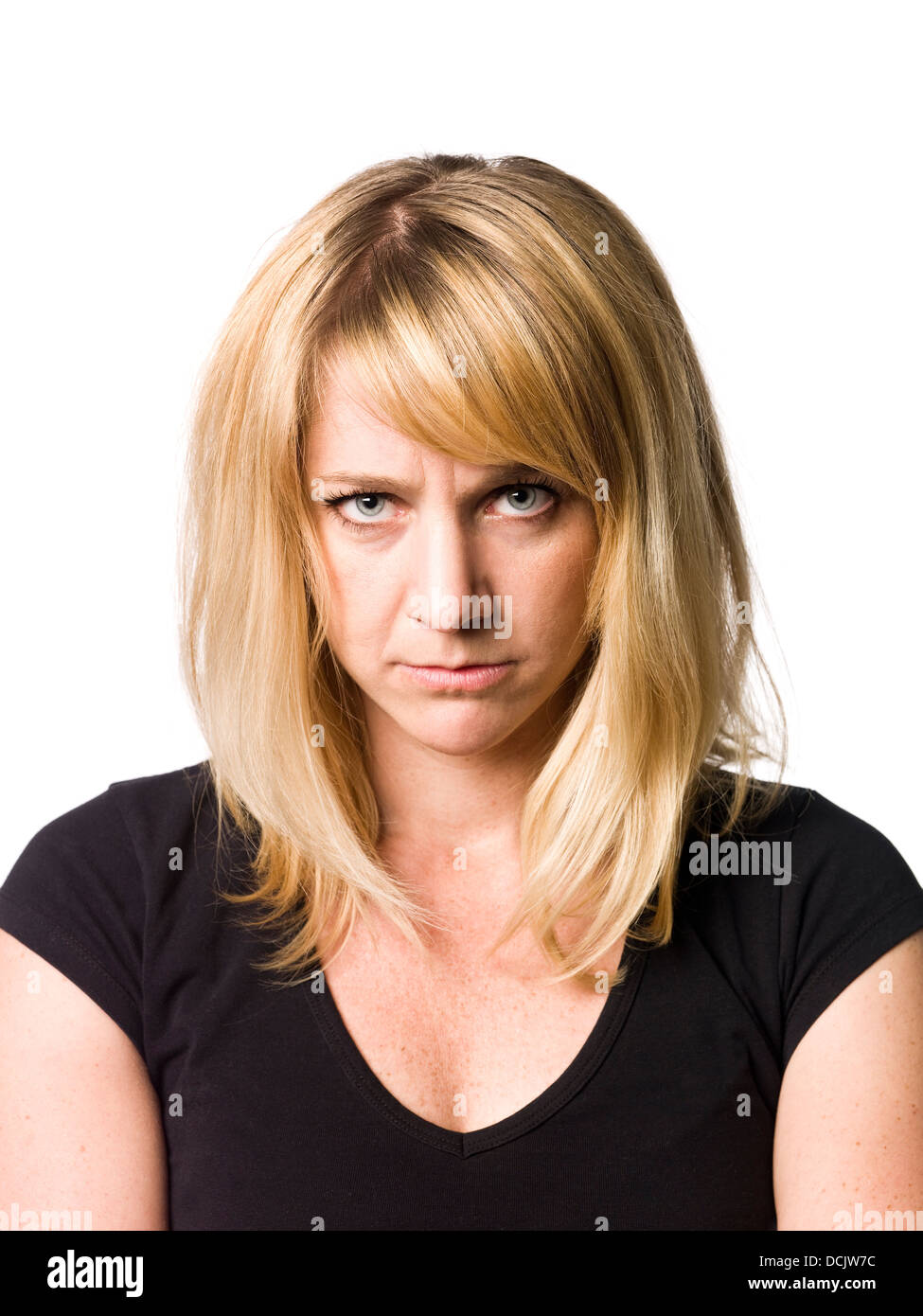 Portrait of a sad woman Stock Photo - Alamy