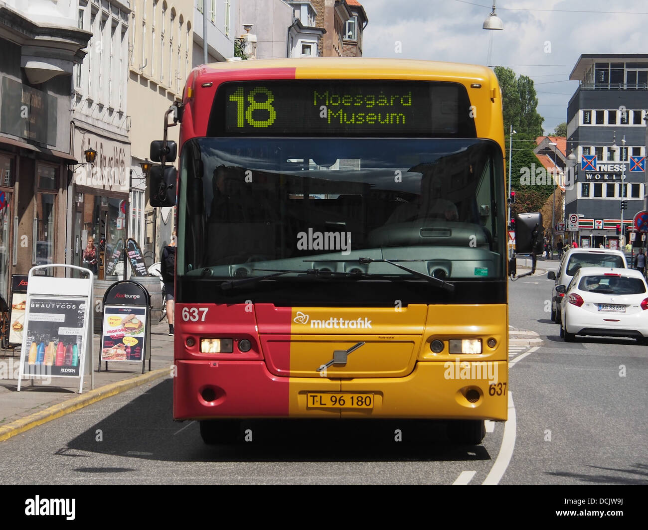 Midttrafik volvo bus line 18 bus no 637 hi-res stock photography and ...