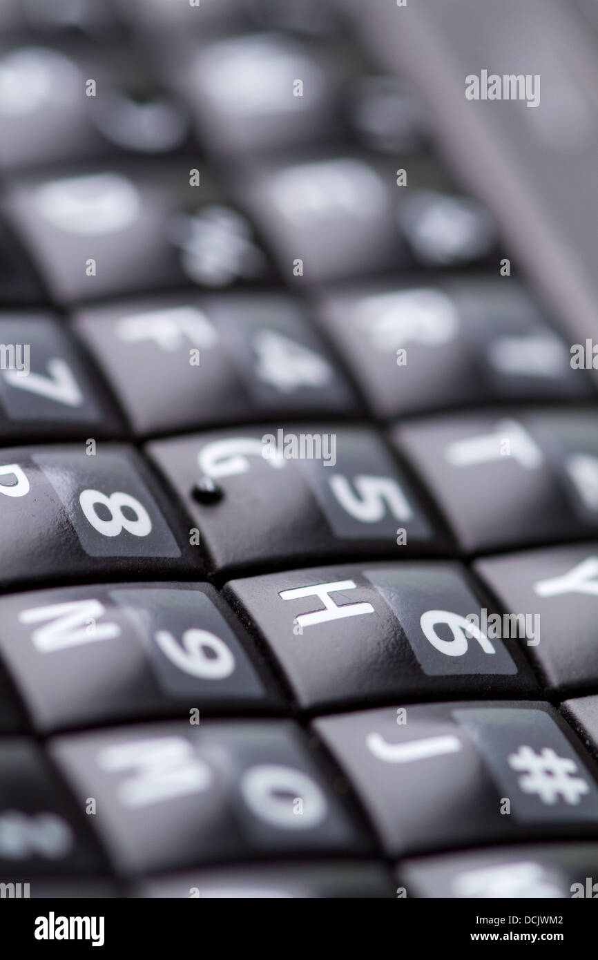 qwerty keypad from cellphone Stock Photo - Alamy
