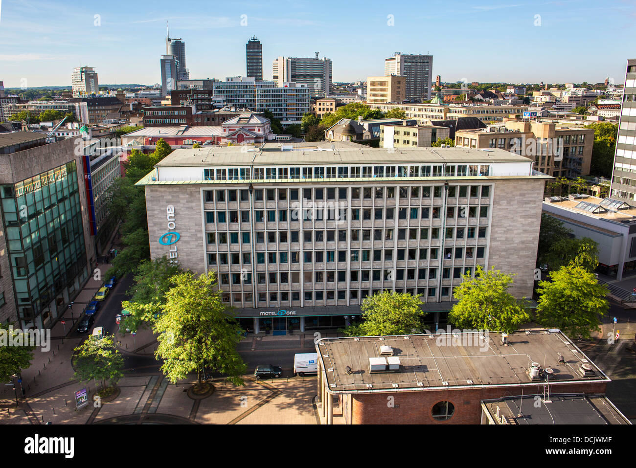 Motel One, hotel, city center of Essen, Germany Stock Photo - Alamy