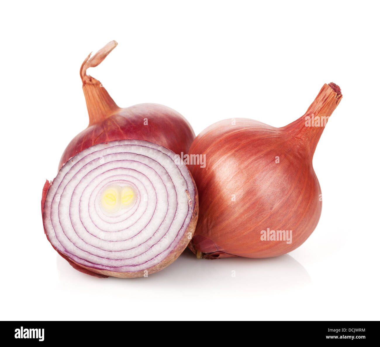 Fresh ripe red onion. Isolated on white background Stock Photo - Alamy