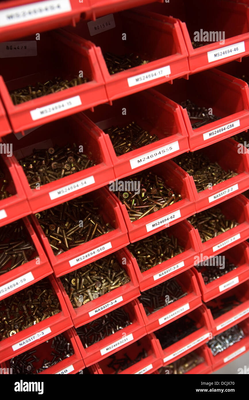 Detail of red assortment boxes Stock Photo - Alamy