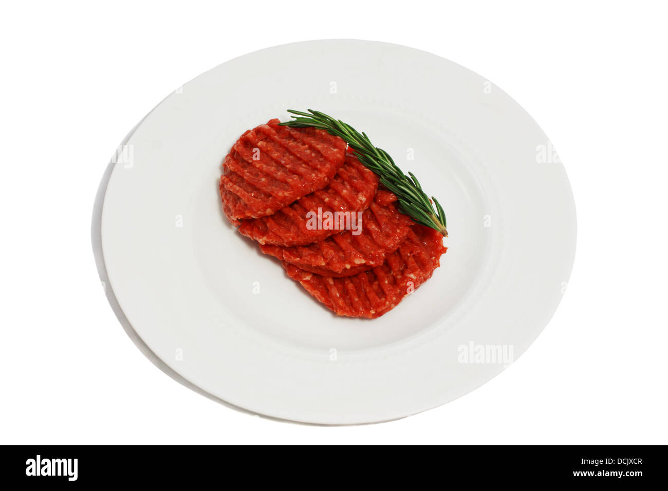 raw meat with rosemary Stock Photo - Alamy