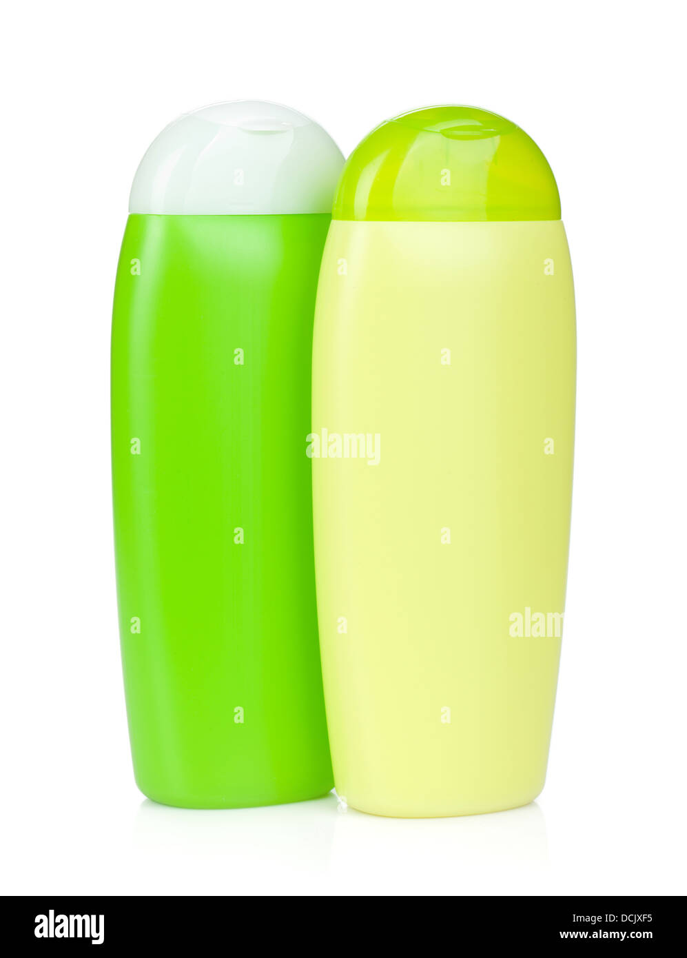 Bath bottles. Isolated on white background Stock Photo - Alamy