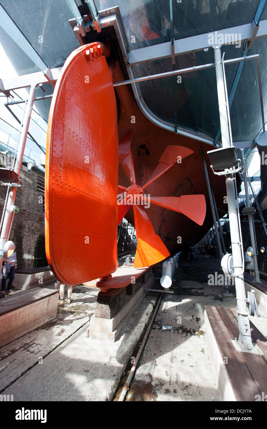 Screw propeller & rudder of Isambard Kingdom Brunel's Steam Ship SS ...