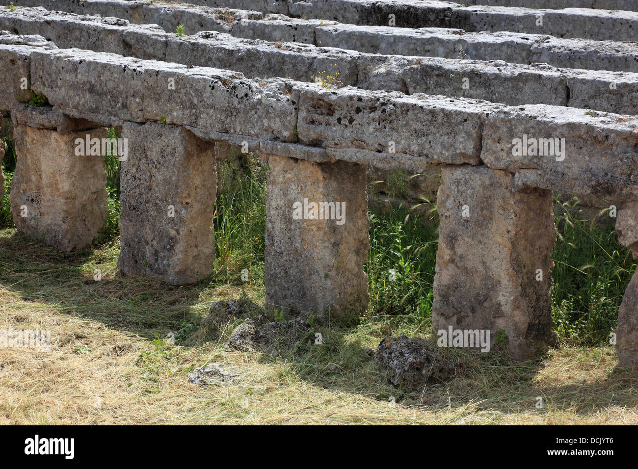 Swimming and Diving maze in Paestum, Campania, Italy Stock Photo - Alamy