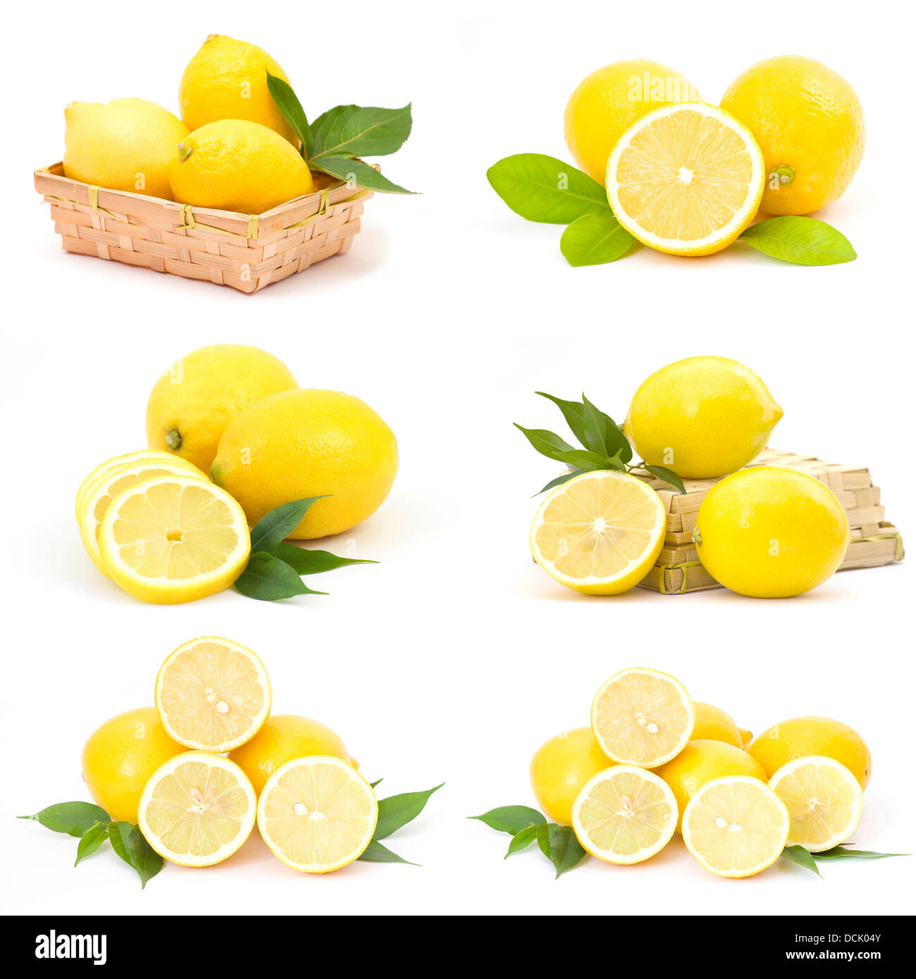 collection of fresh lemons Stock Photo - Alamy