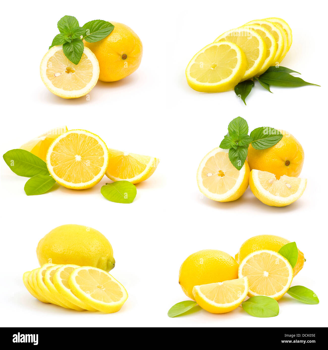 Fresh lemon collection whole hi-res stock photography and images - Alamy