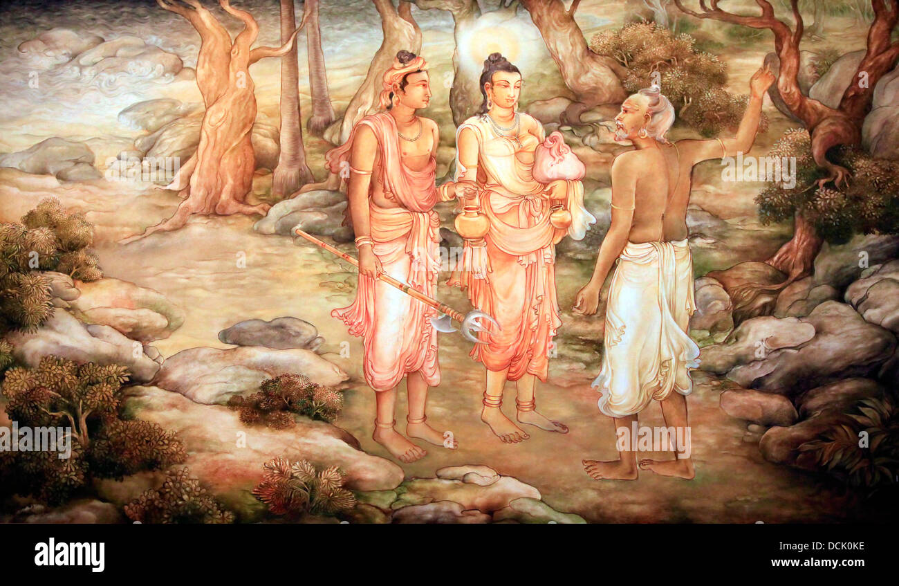 Picture in a temple Stock Photo - Alamy