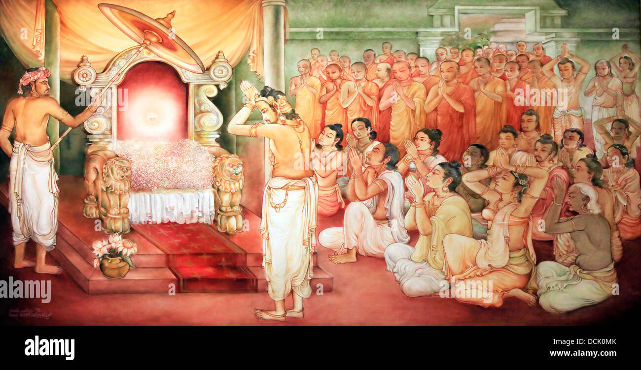 Picture in a temple Stock Photo - Alamy