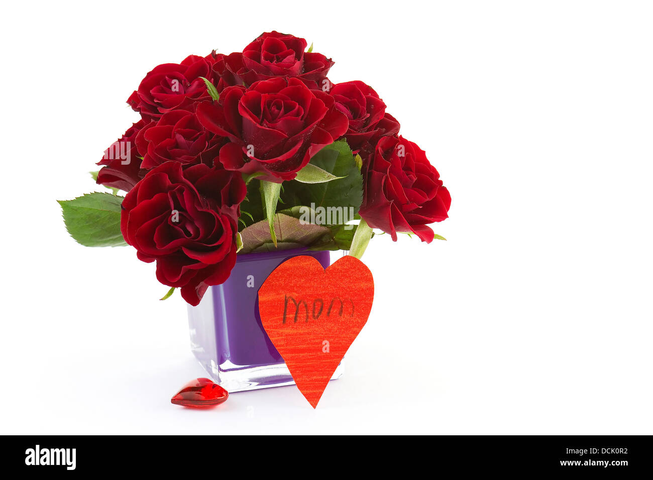 red roses and hearts Stock Photo - Alamy