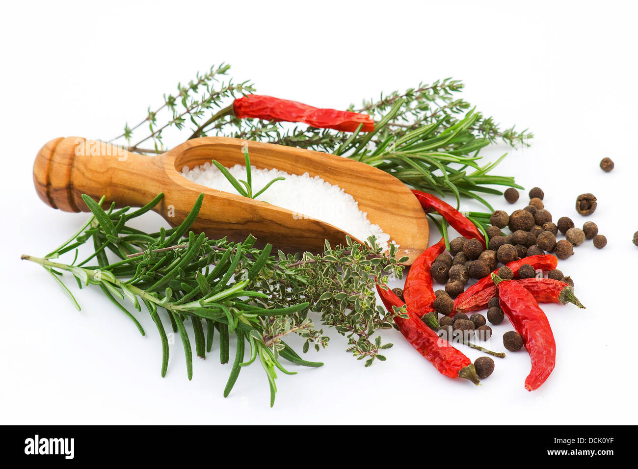 sea salt with herbs Stock Photo - Alamy