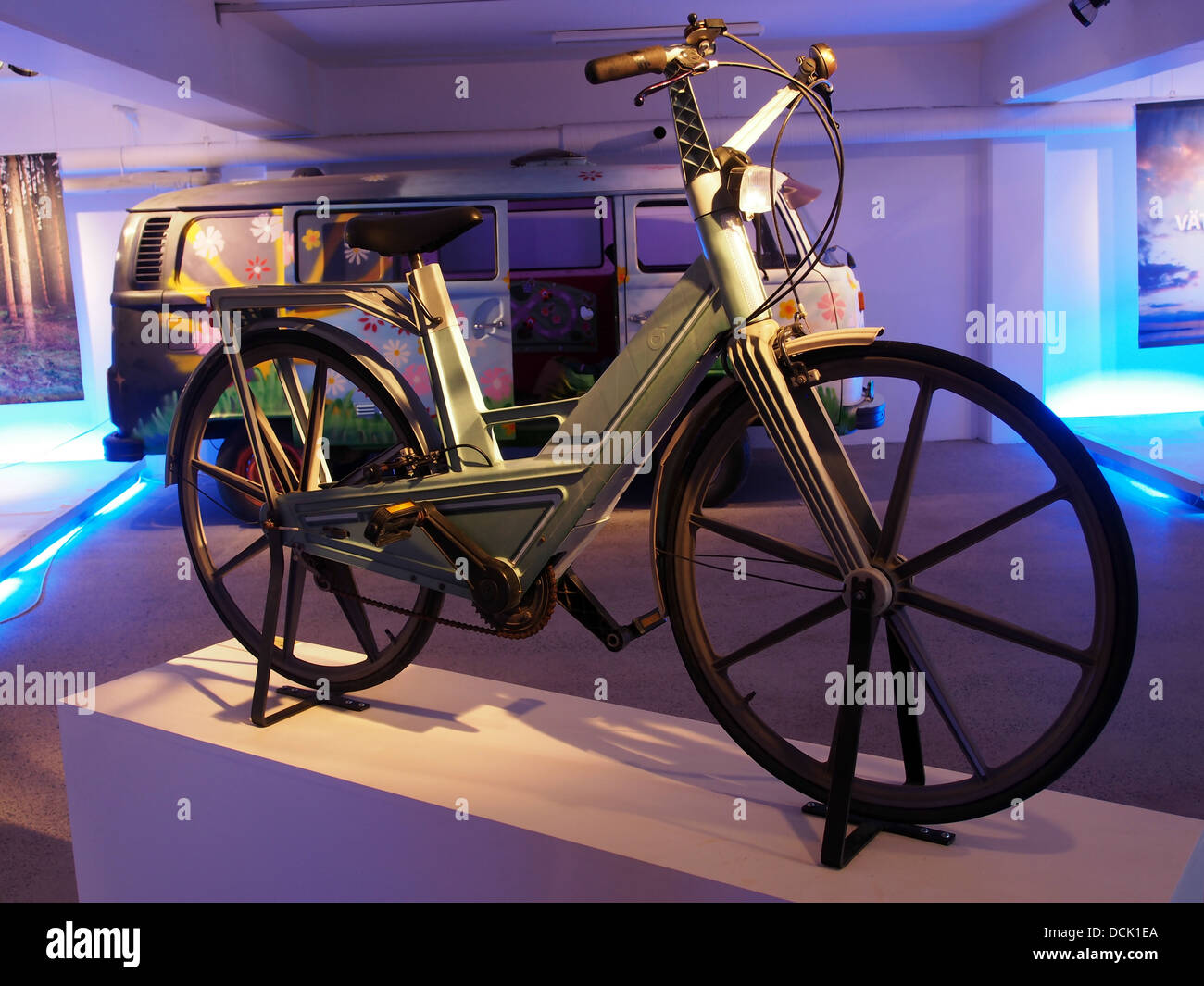 The Itera plastic bicycle, displayed at the Teknikens och Sjöfartens ...