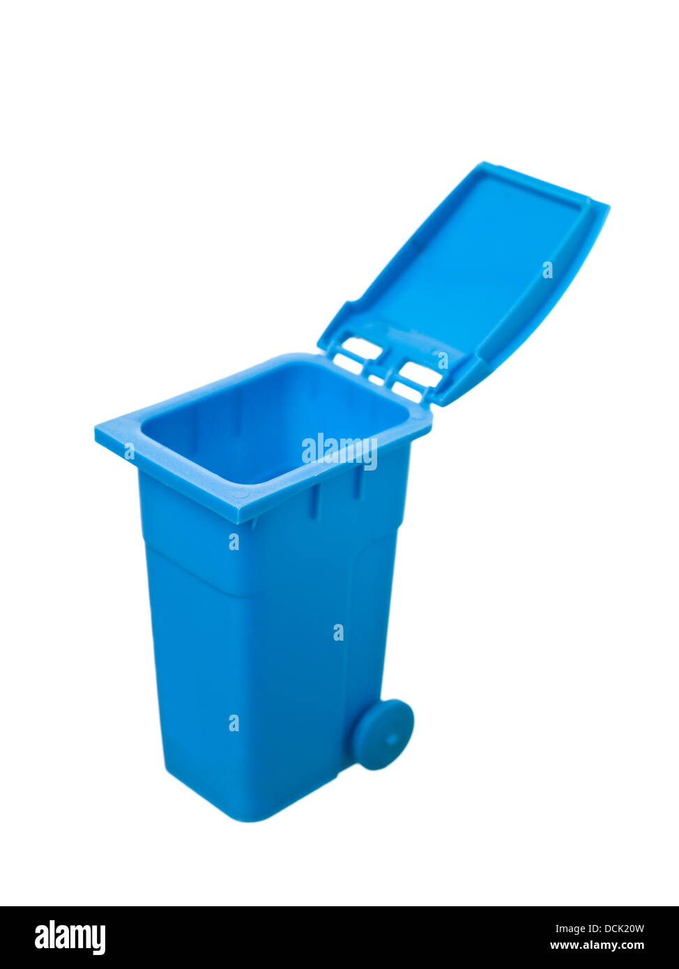 Blue Recycling Bin Stock Photo - Alamy
