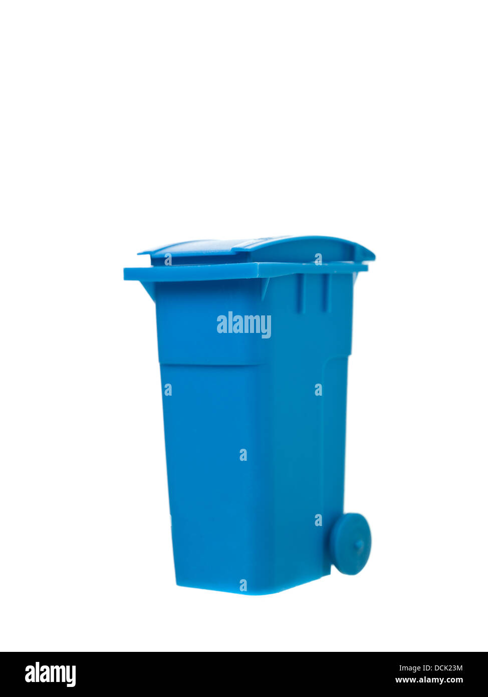 Blue Recycling Bin Stock Photo - Alamy