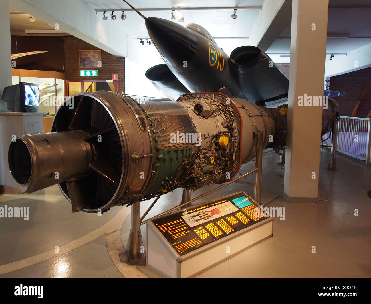 The Volvo RM 6B or C engine, displayed at the Science and Maritime ...