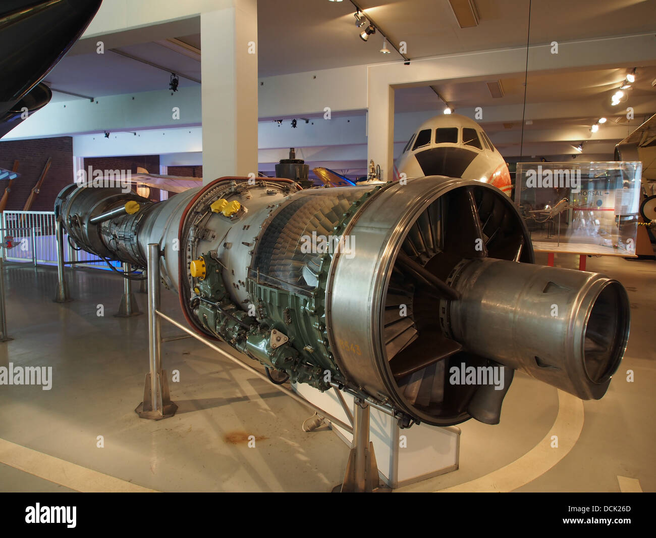 The Svenska Flygmotor Volvo RM 6B or C engine is displayed at the ...