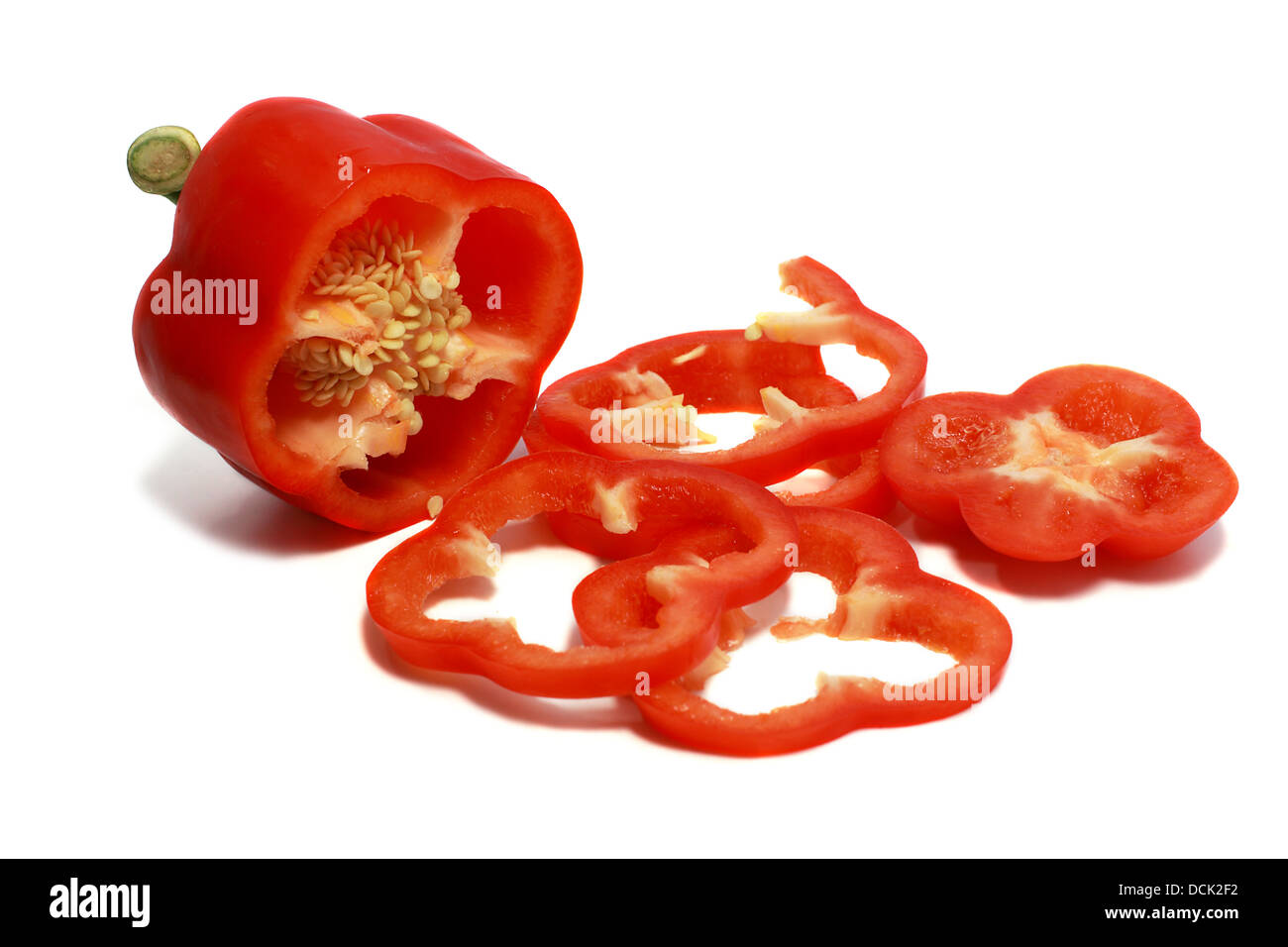 red cut pepper Stock Photo - Alamy