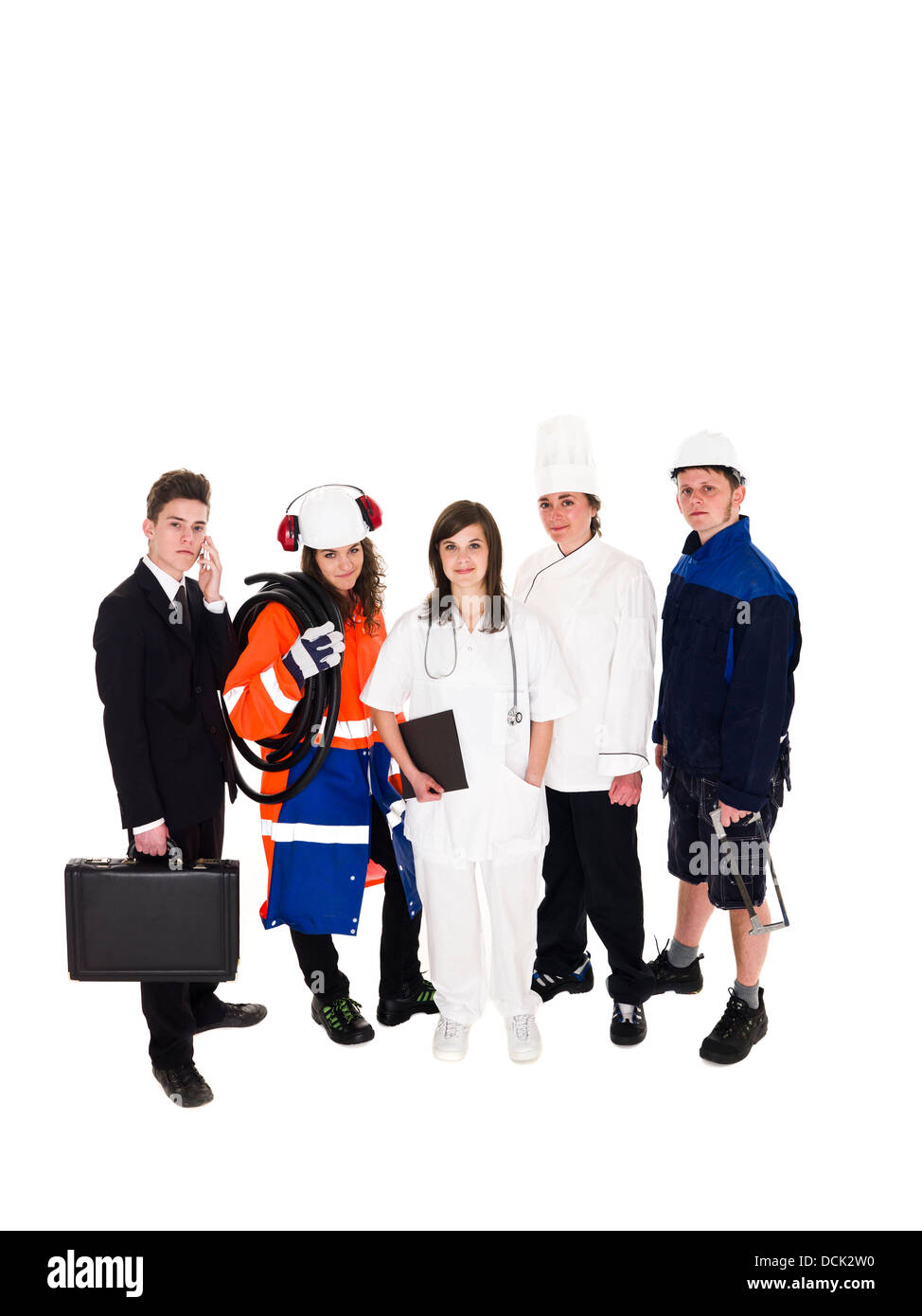 Different Occupations Isolated Cut Out Stock Images & Pictures - Alamy