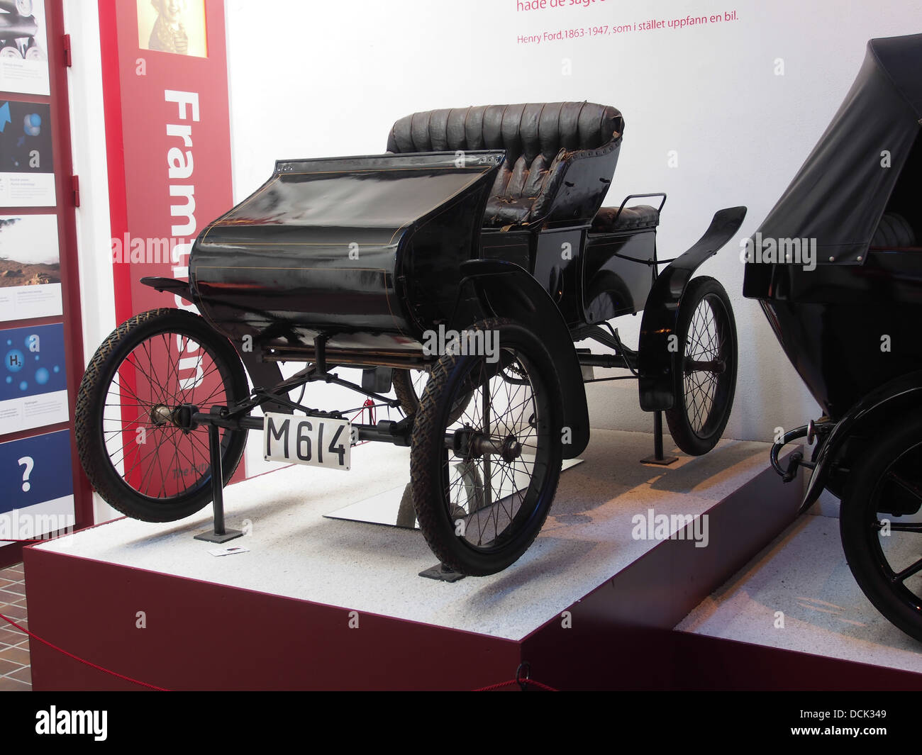 A very old car on display at Teknikens och Sjöfartens hus (Science and ...