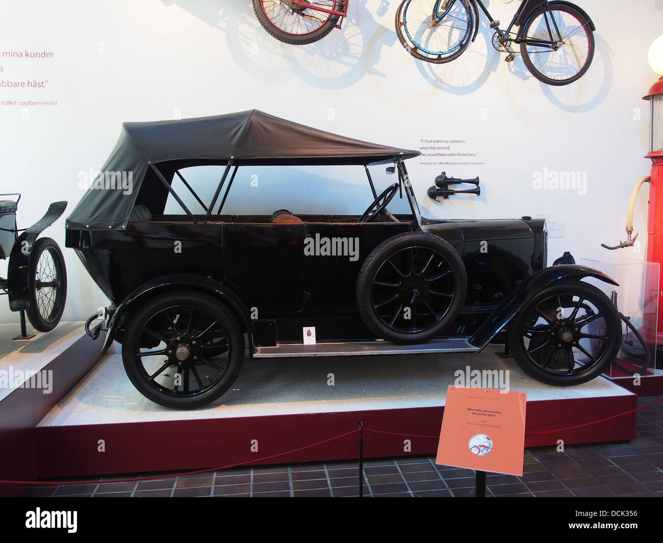 The 1922 Thulin aircraft displayed at the Teknikens och Sjöfartens hus ...