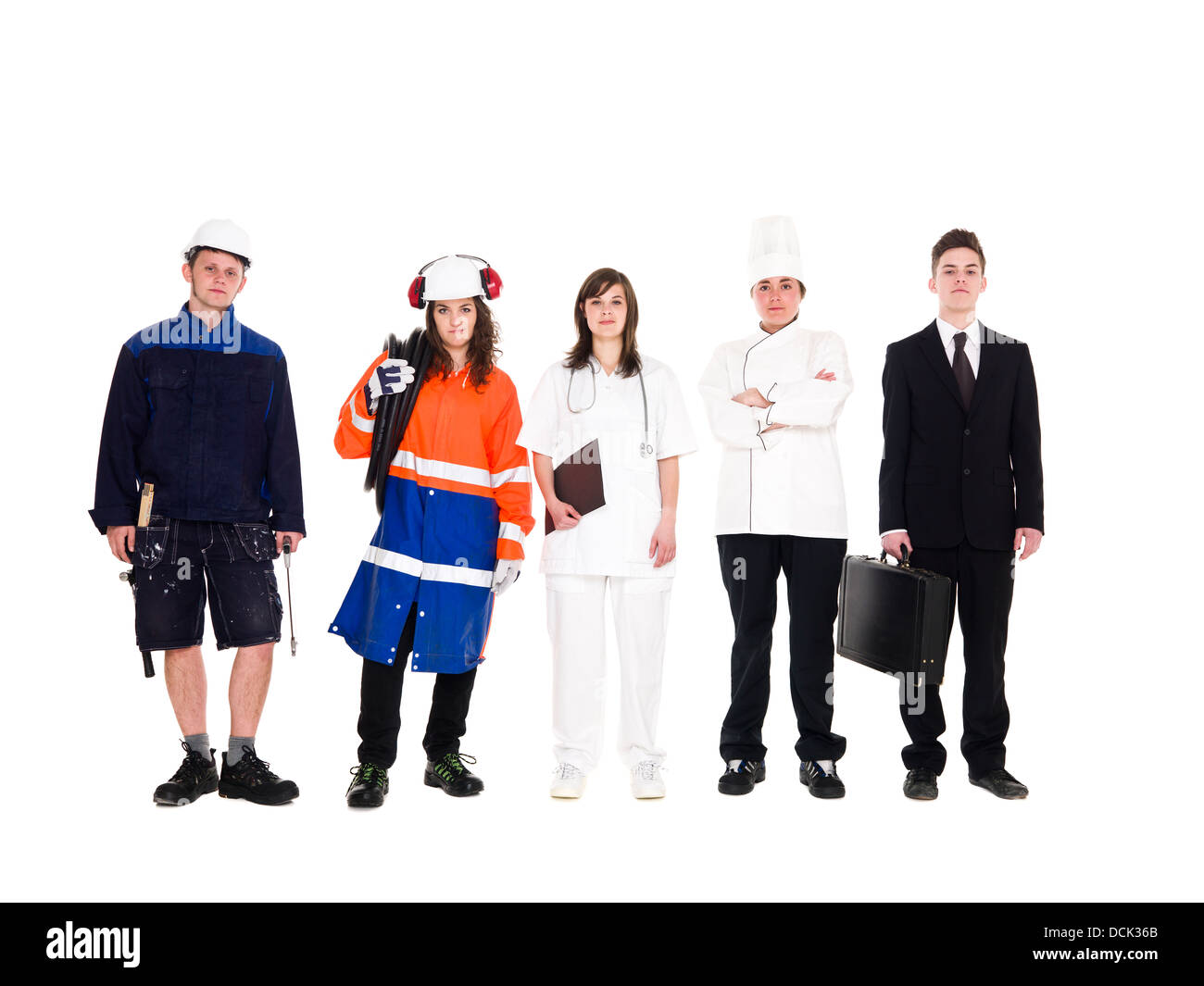 Group of people with different occupation Stock Photo - Alamy