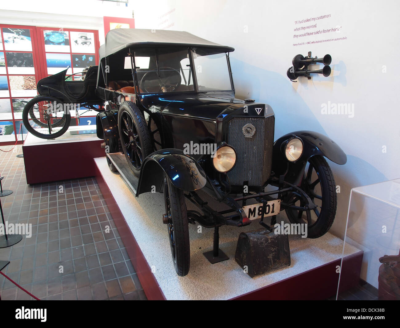 The 1922 Thulin aircraft, displayed at the Teknikens och Sjöfartens hus ...