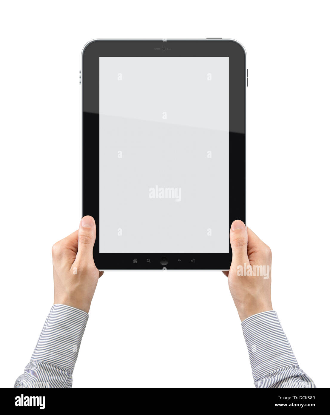 Hands businessman holding tablet Cut Out Stock Images & Pictures - Alamy