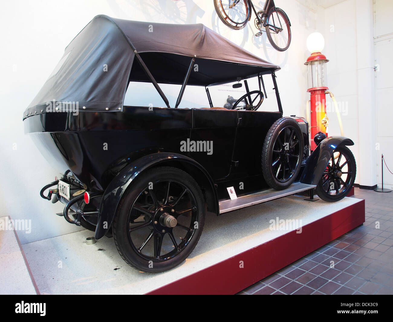 The 1922 Thulin aircraft is displayed at the Teknikens och Sjöfartens ...
