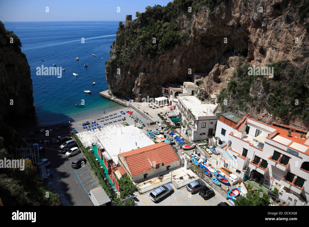 Amalfi coast italy praiano hi-res stock photography and images - Alamy