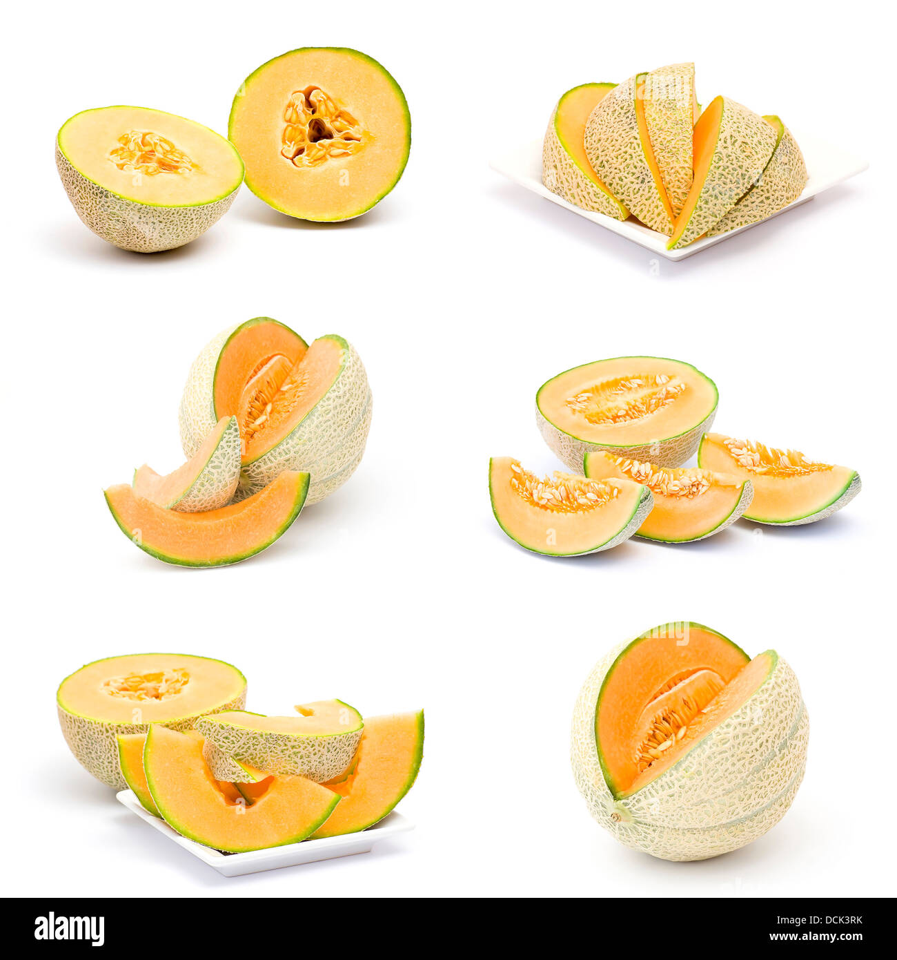 Melon fruits Cut Out Stock Images & Pictures - Alamy