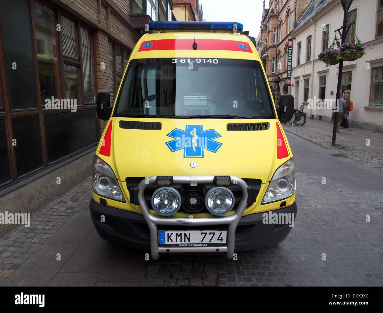 A Mercedes Sprinter ambulance is seen operating in Malmö, Sweden. Known ...