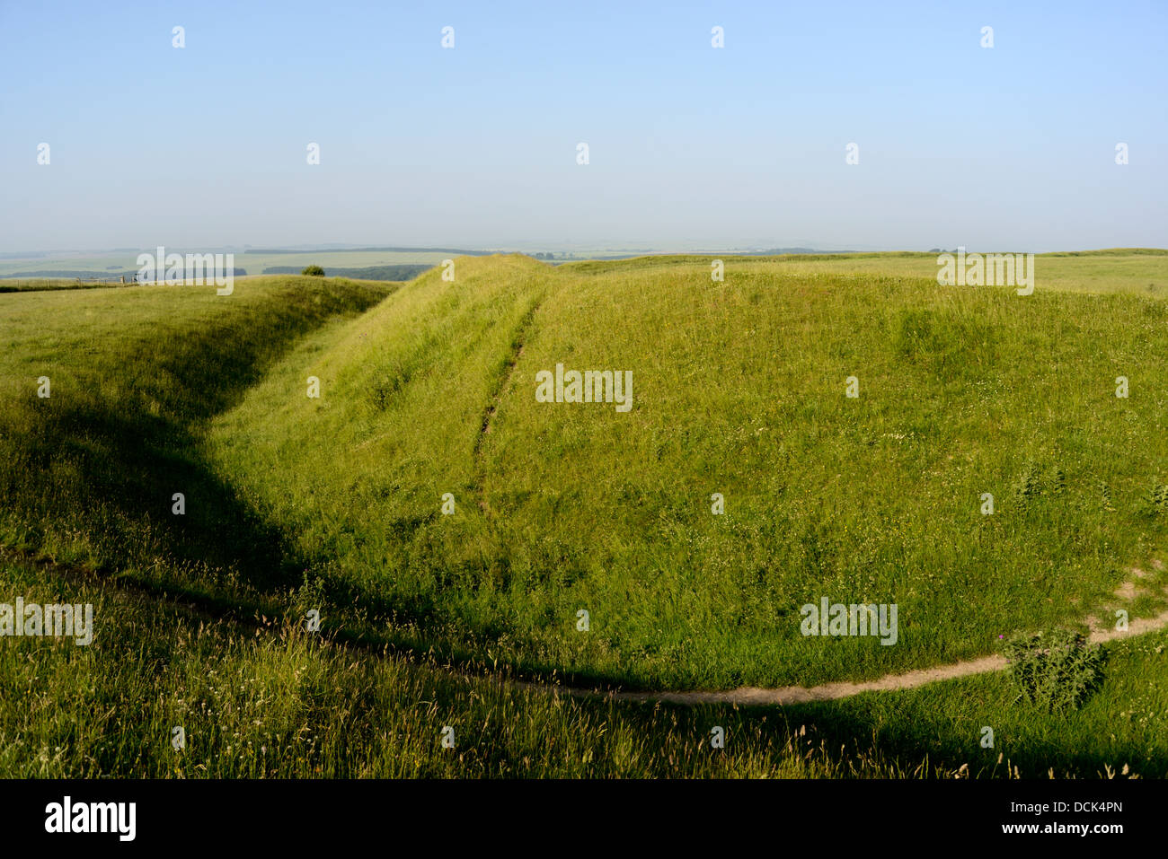 Uffington Castle,Iron age hill fort.Oxfordshire,England,UK Stock Photo ...