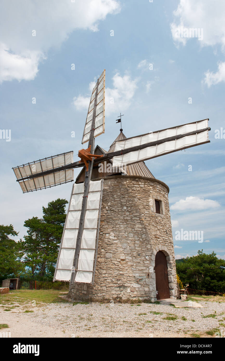 Windmill in France Stock Photo - Alamy