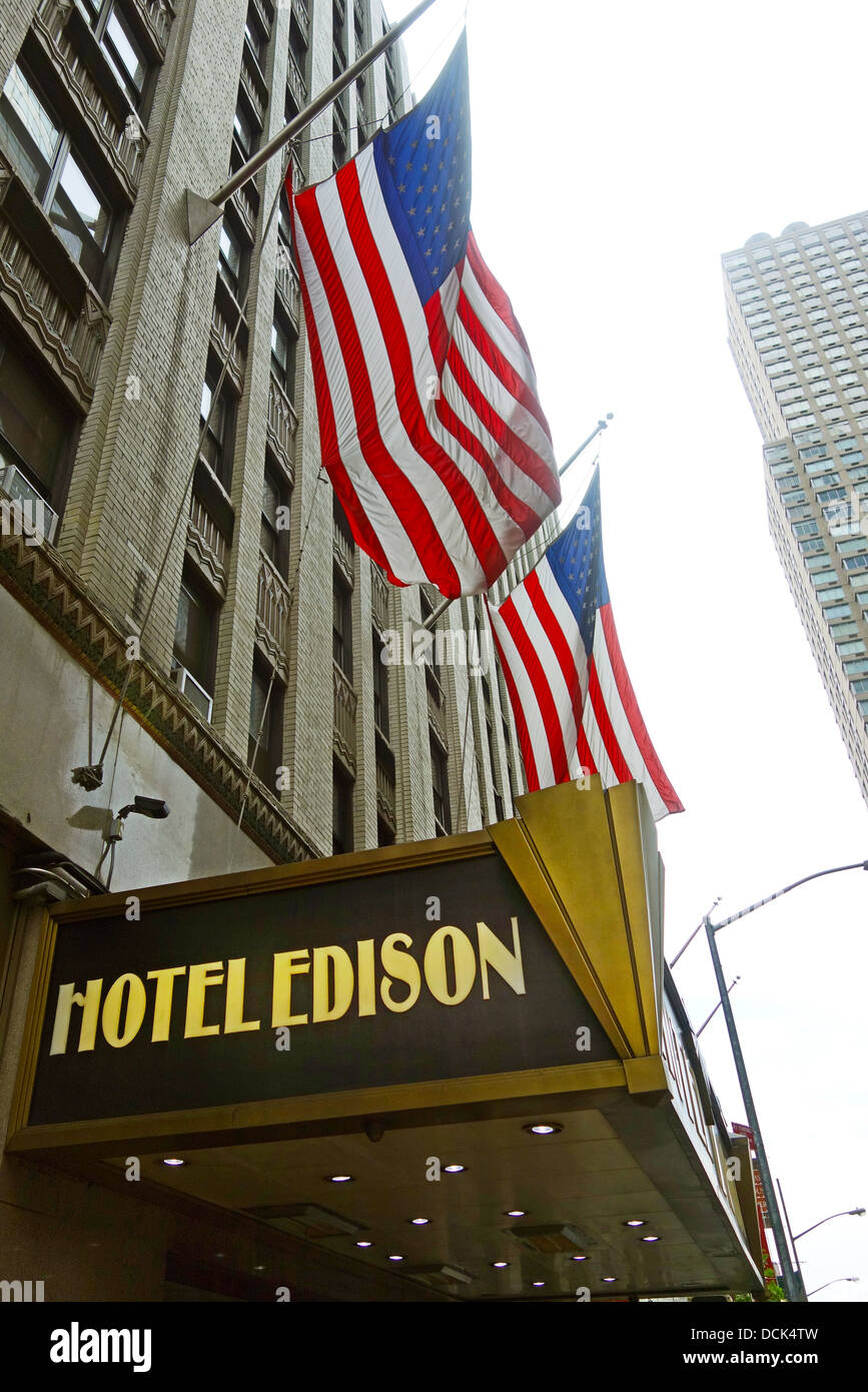 hotel Edison sign Stock Photo - Alamy