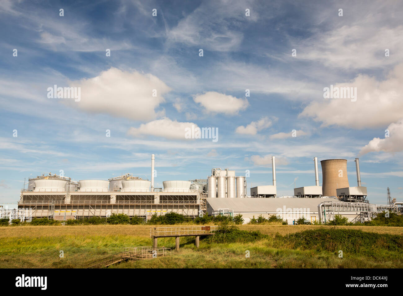 A gas fired power station at Salt End on Humberside. It is vulnerable ...