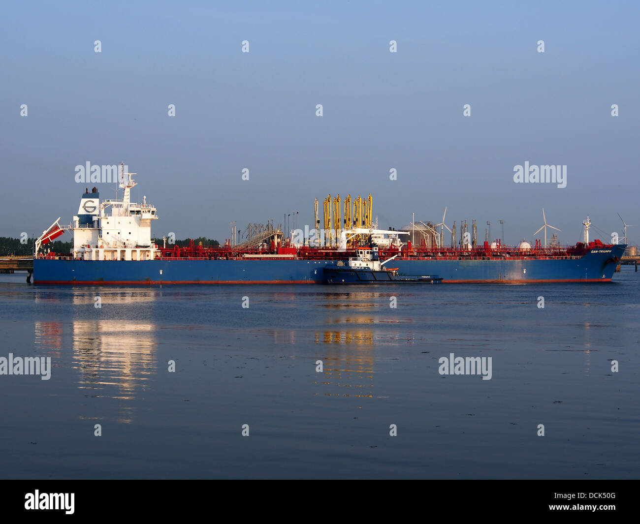 The Gan-Triumph is an oil tanker and cargo vessel, registered under IMO ...