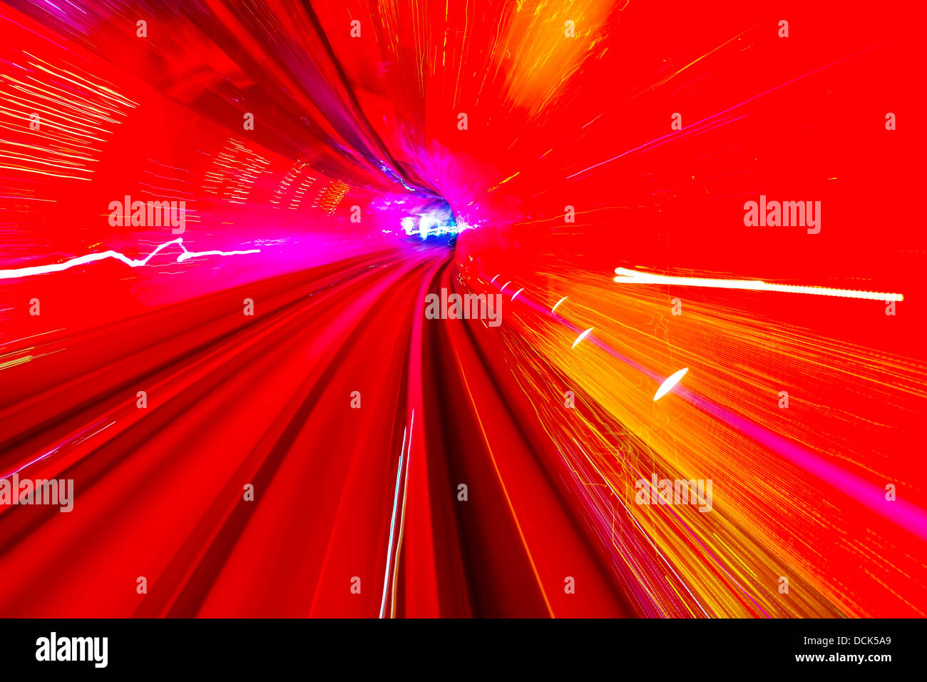 Red Yellow Rail Abstract Underground Railway Pudong Bund Shanghai China ...