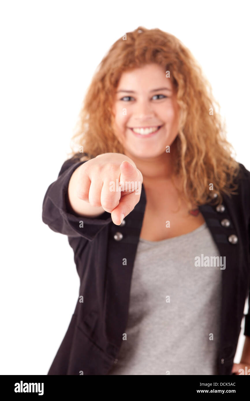 Pointing forward focus on finger hi-res stock photography and images ...