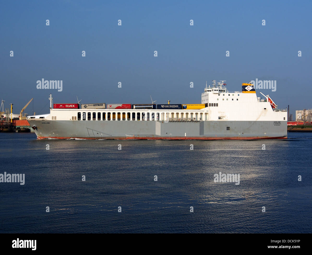 ADELINE is an oil tanker with IMO number 9539092, shown in this image ...