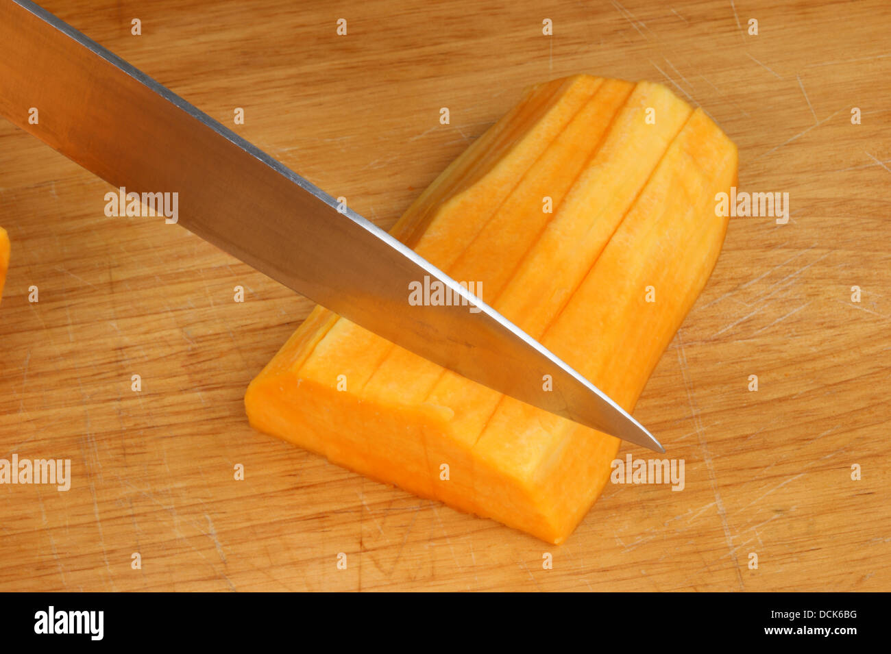 Individual steps to process a butternut squash Stock Photo - Alamy