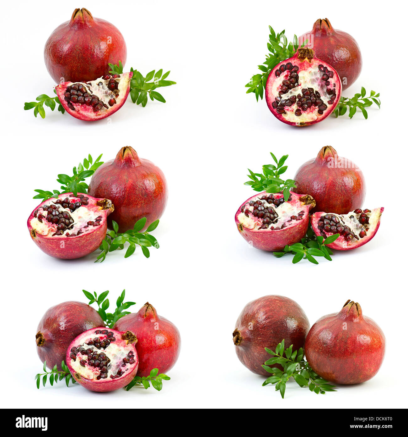 collection of fresh pomegranate fruits Stock Photo - Alamy