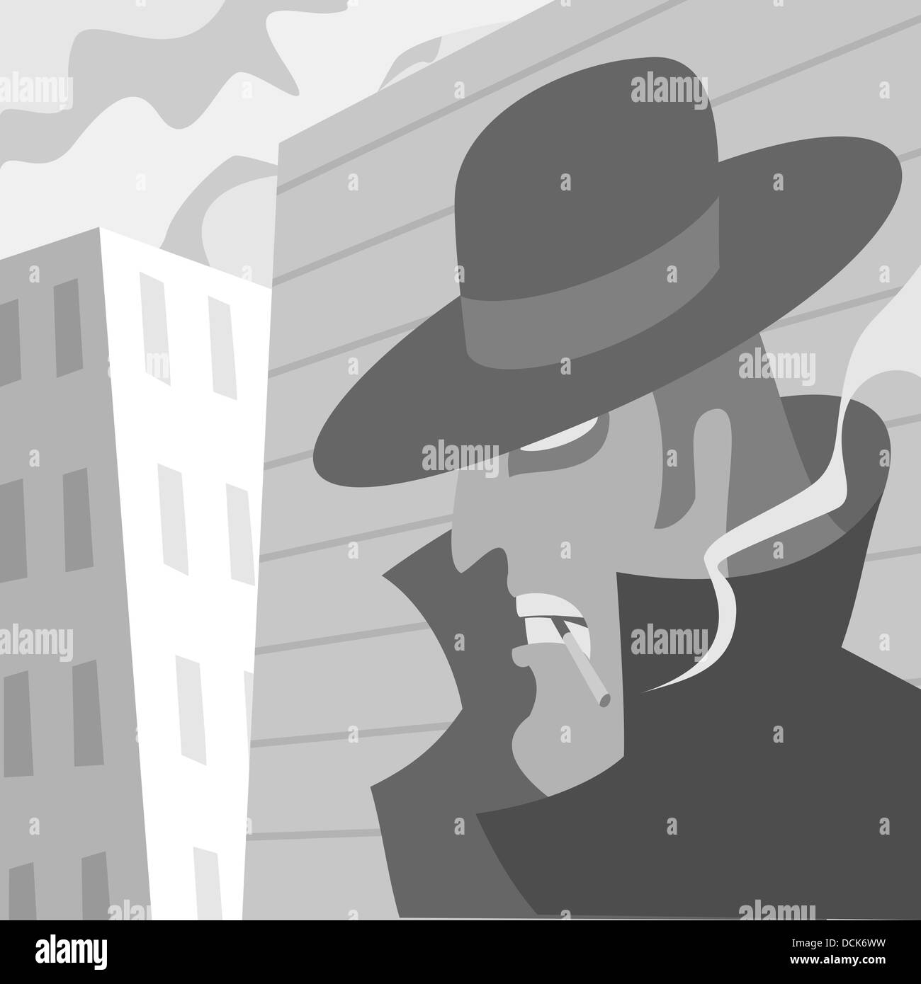 A suspicious character Black and White Stock Photos & Images - Alamy