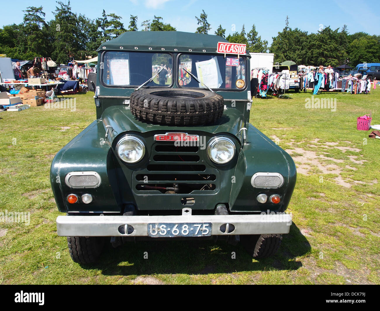The Austin Gipsy, a 4x4 off-road vehicle, is displayed at Schoorl ...