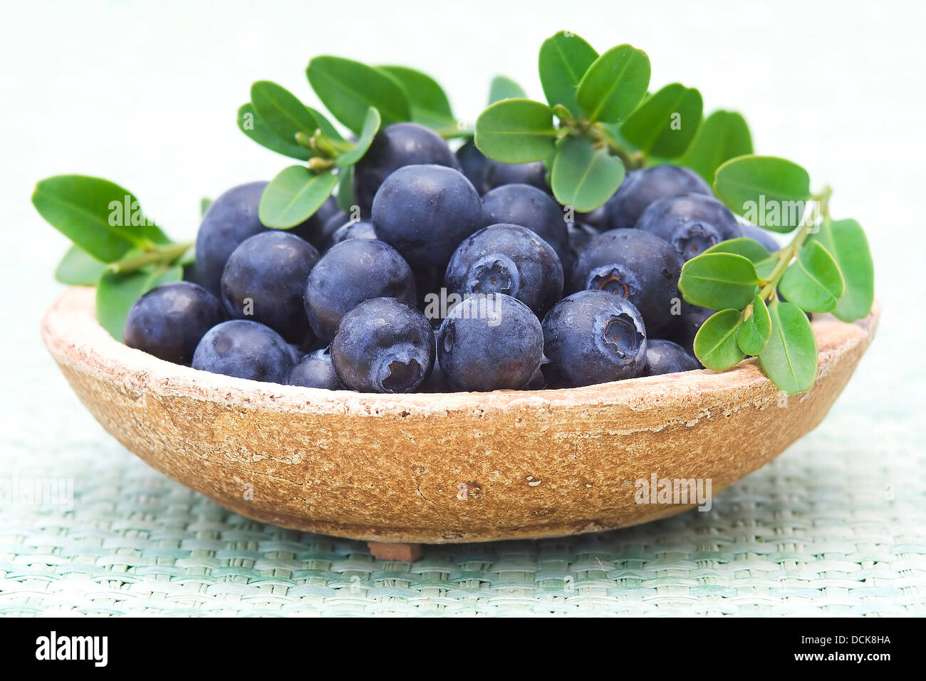 fresh blueberries on a plate Stock Photo - Alamy