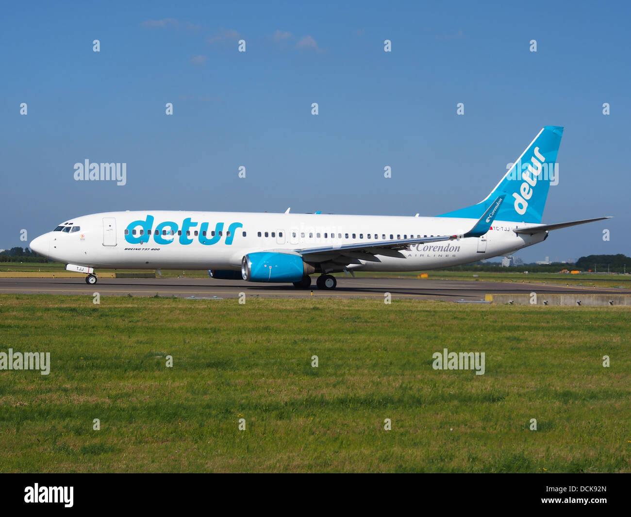 The TC-TJJ Boeing 737-8S3, a commercial airliner operated by Corendon ...