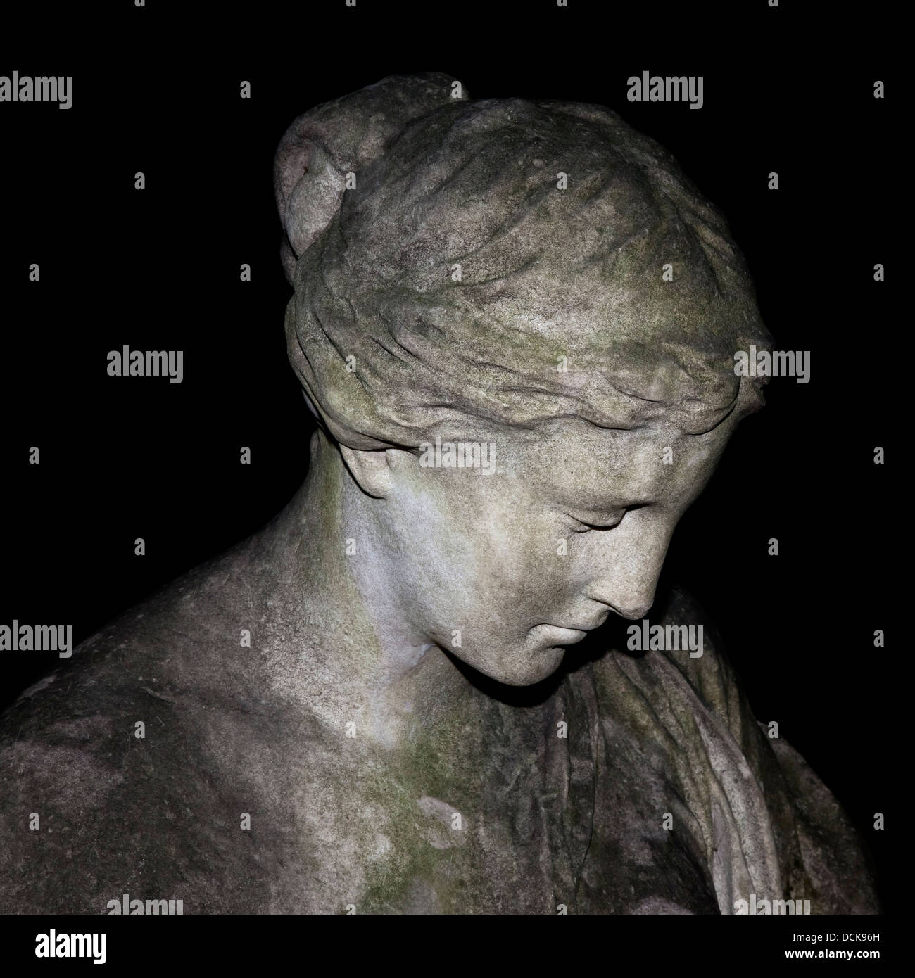 sad woman statue Stock Photo - Alamy