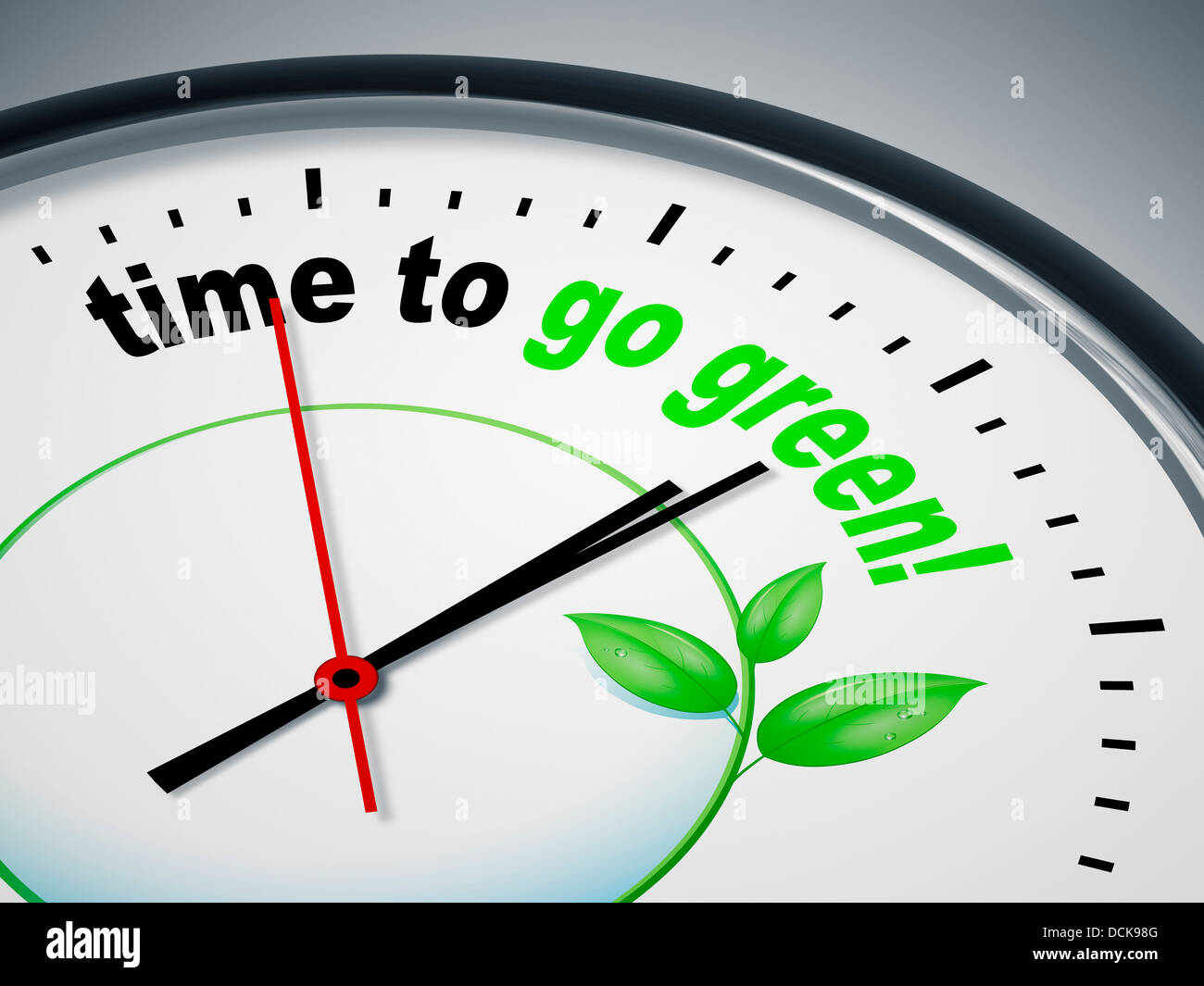 time to go green Stock Photo - Alamy